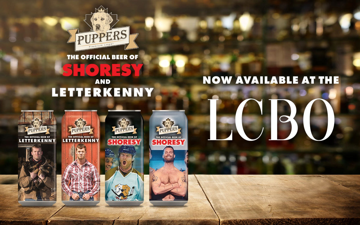 Puppers Premium Lager Letterkenny x Shoresy – the official beer of the ...